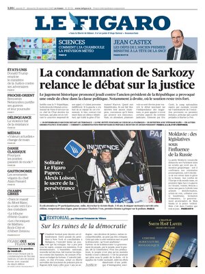 Today's French Newspaper Front Pages