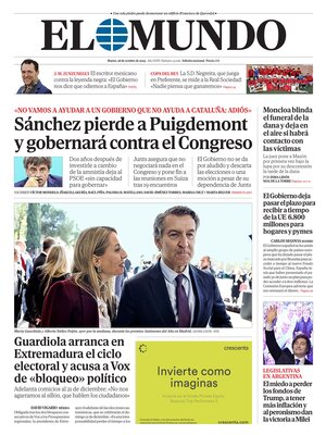 Today's Spanish Newspaper Front Pages