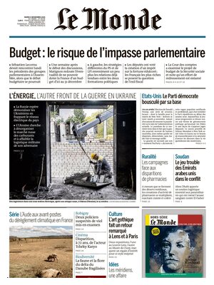 Today's French Newspaper Front Pages