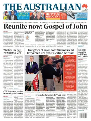 Today's Australian Newspaper Front Pages