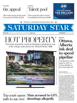 Toronto Sun - Today's Front Page, 16/05/2026