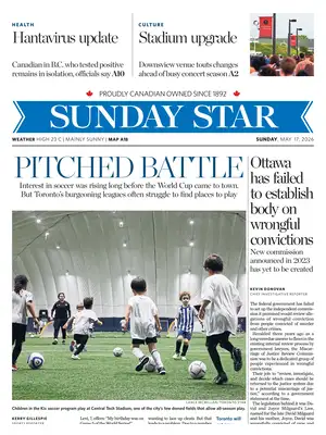 Toronto Sun - Today's Front Page, 17/05/2026