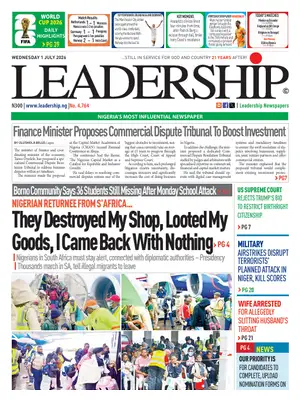 Today's Cover - Jul 1, 2026 - Vanguard - Front Pages